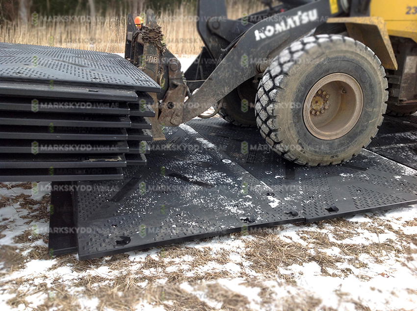 ArmorTrax® Pipeline mat - Ground protection mats producer